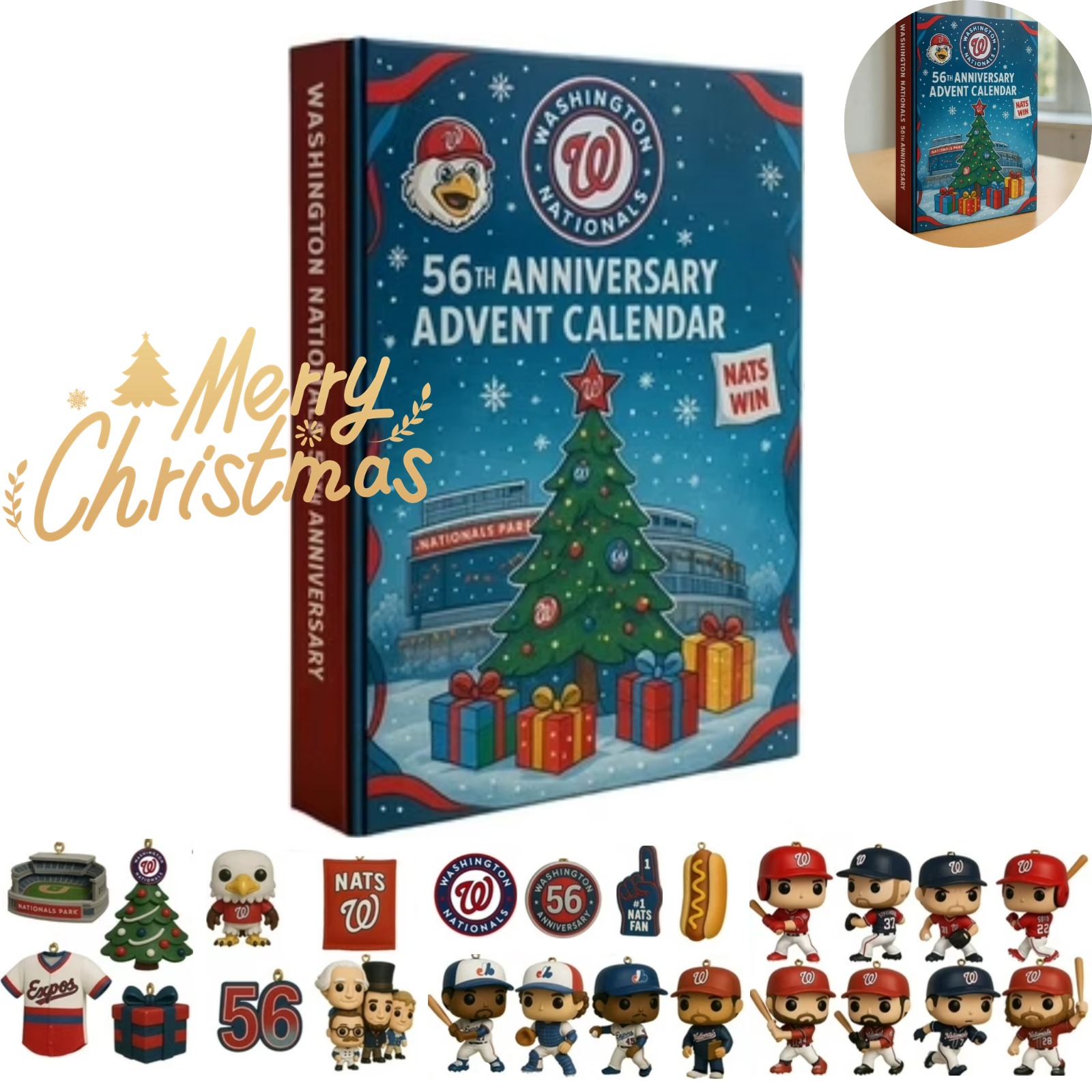 Christmas Advent Calendar, Baseball 56th Anniversary Advent Calendar ...