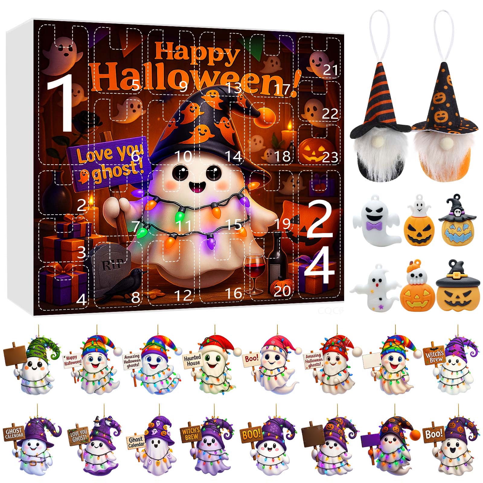 Christmas Advent Calendar Halloween Arrival Calendar Includes 25 ...