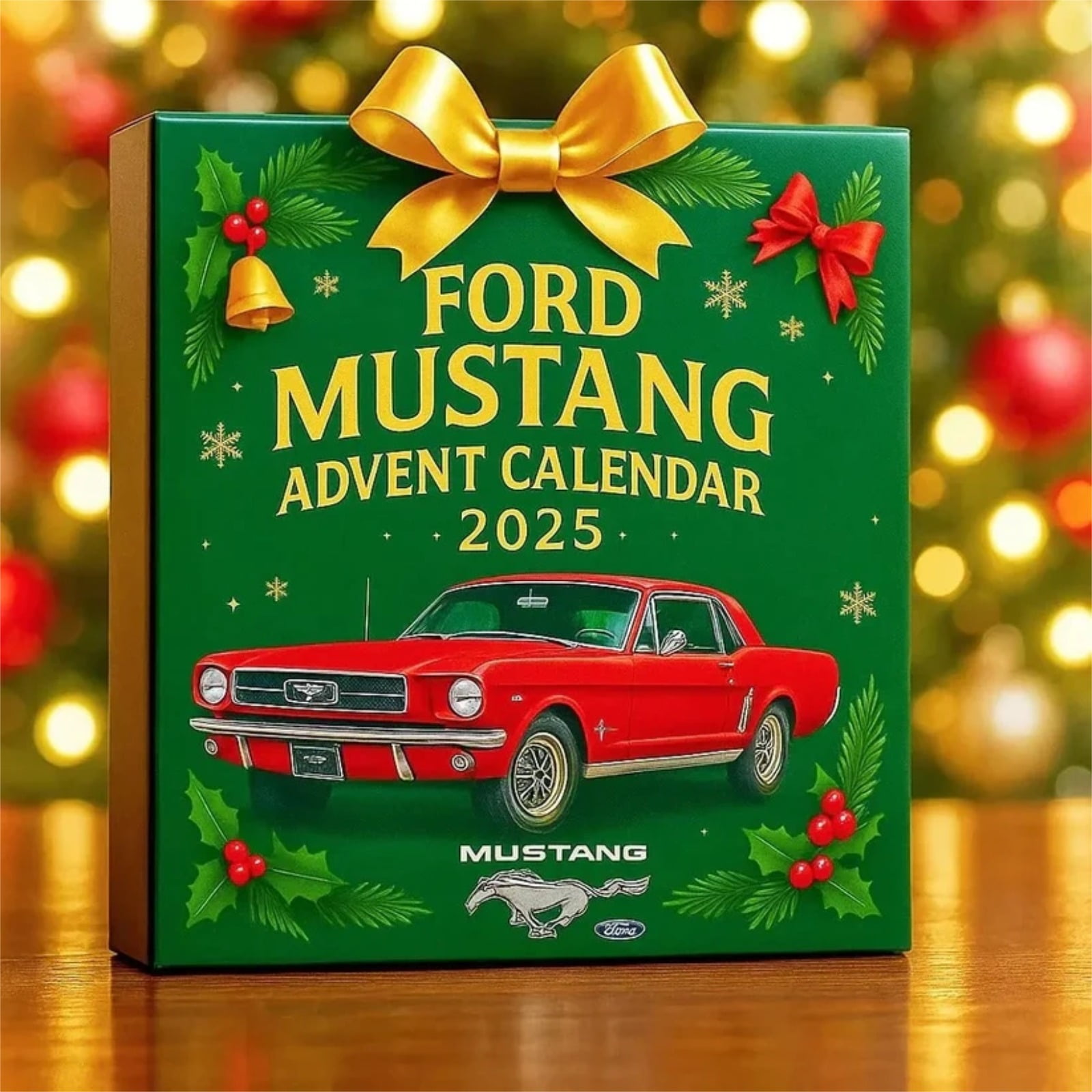 Christmas Advent Calendar, Mustang Christmas Advent Calendar, 2D ...