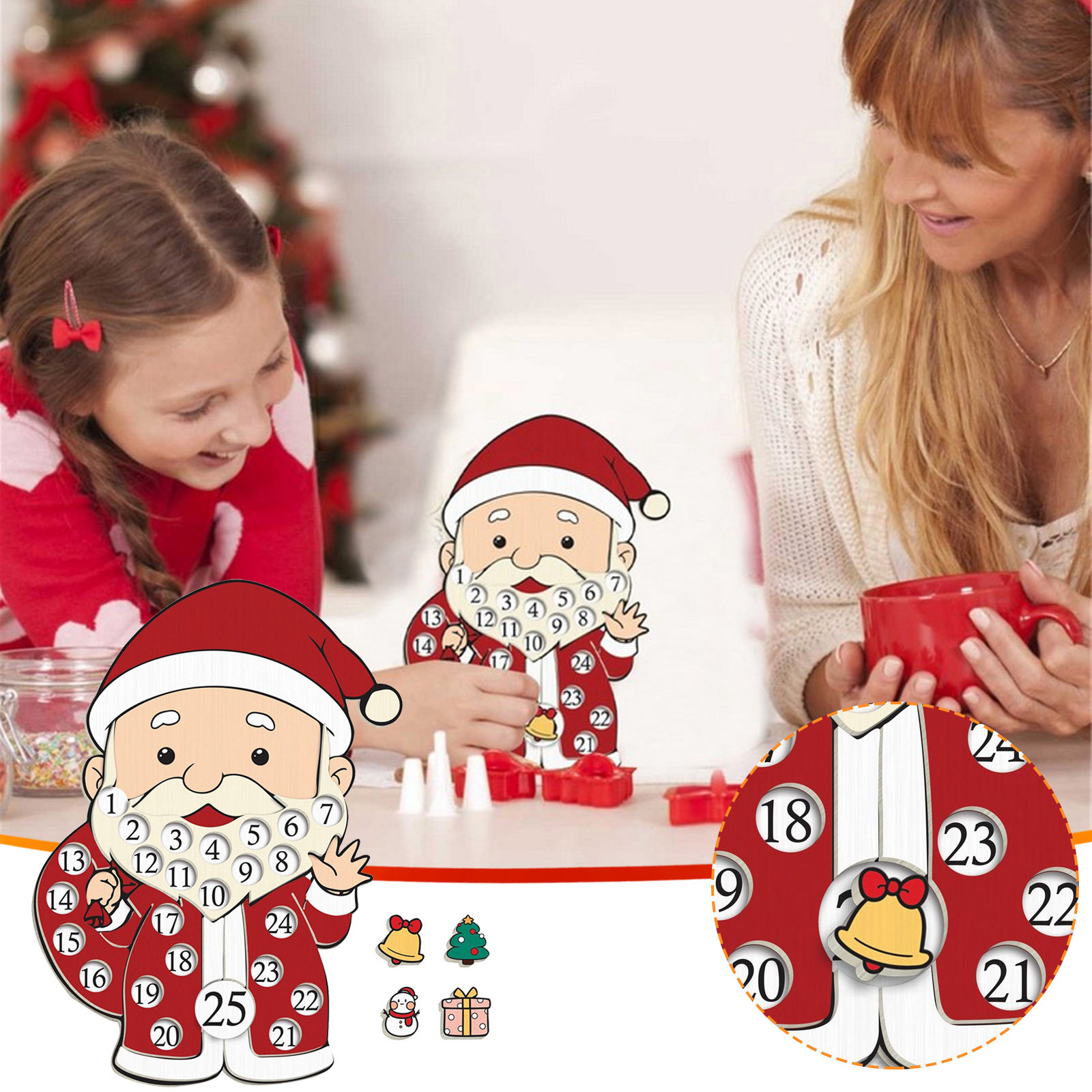 Christmas Advent Calendar Santa Advent Calendar Fun Creative Christmas ...