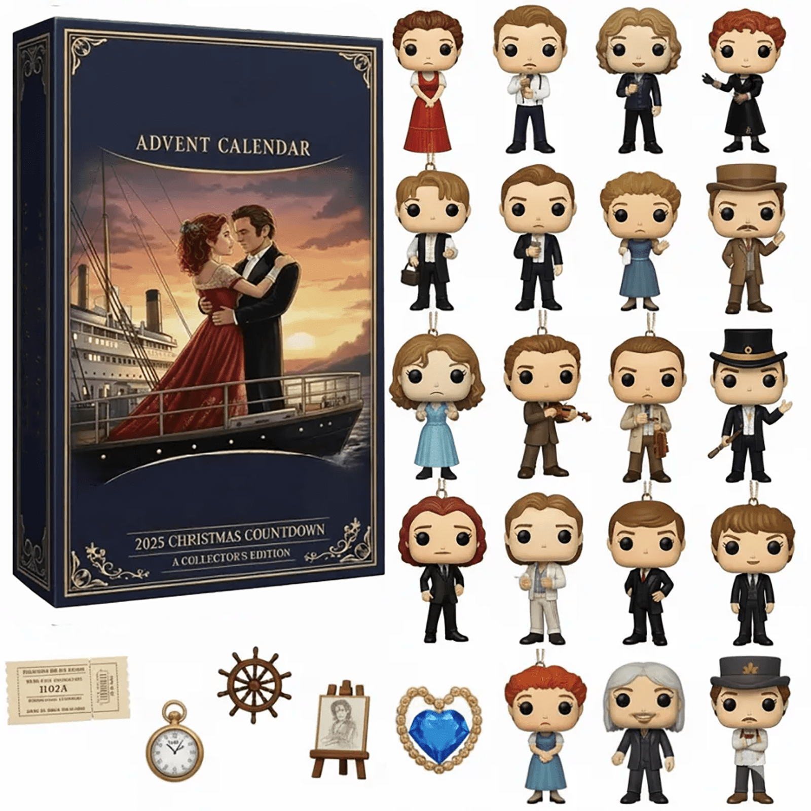 Christmas Advent Calendar, Titanic Cruise Ship Advent Calendar - 24-Day ...