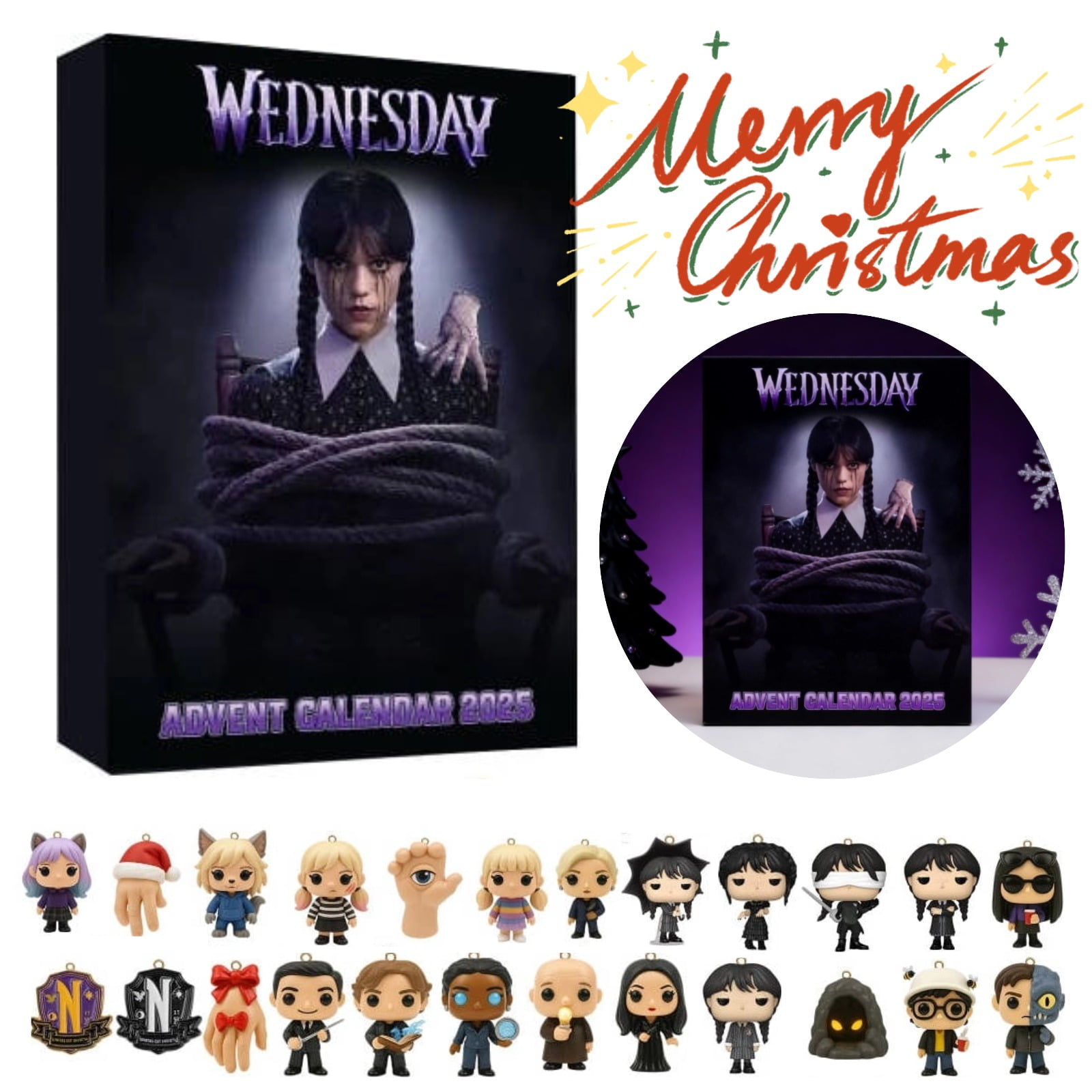 Christmas Advent Calendar, Wednesday Addams 2025 Advent Calendar ...