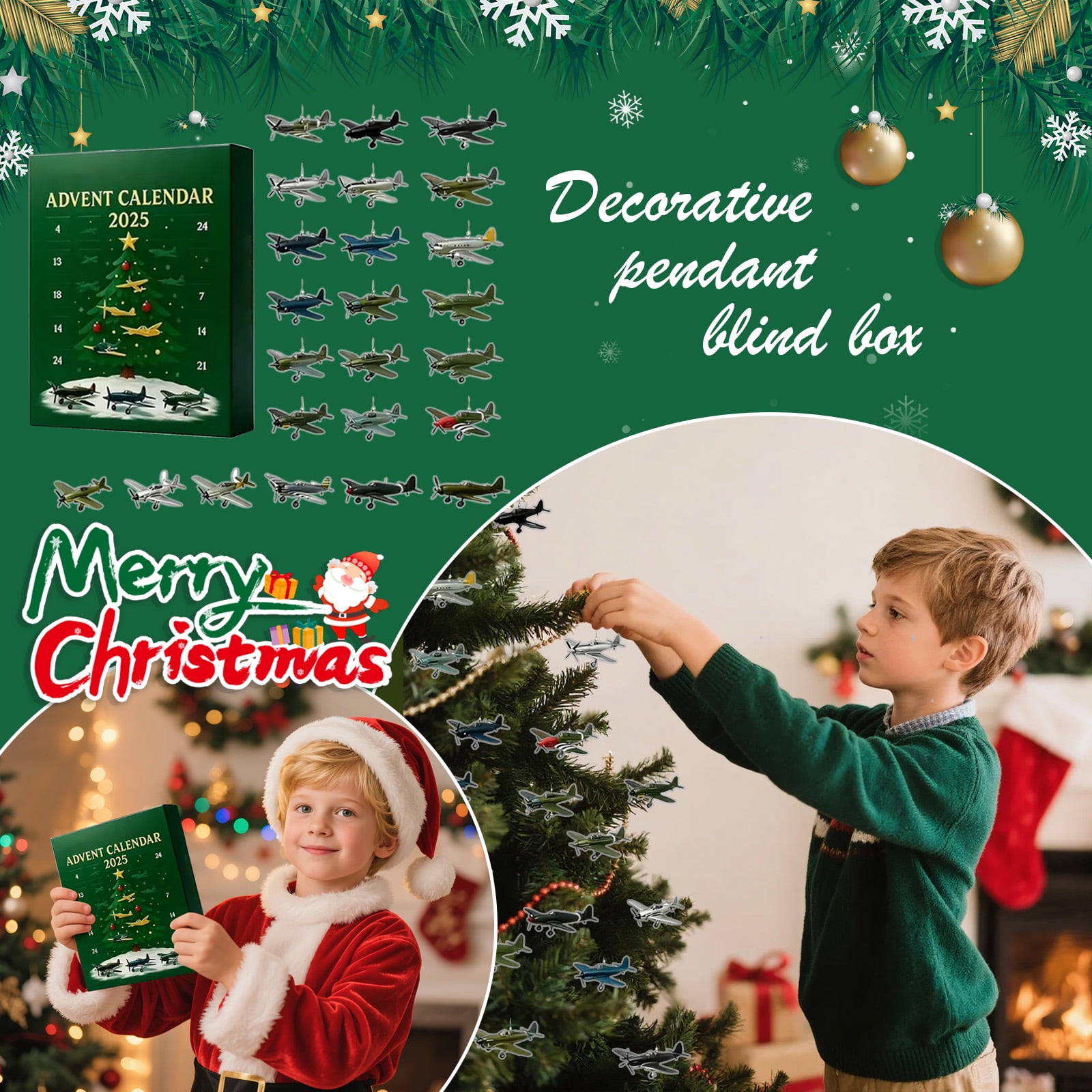 Christmas Advent Calendars for Kids WWII Aircraft Advent Calendar 2025 ...