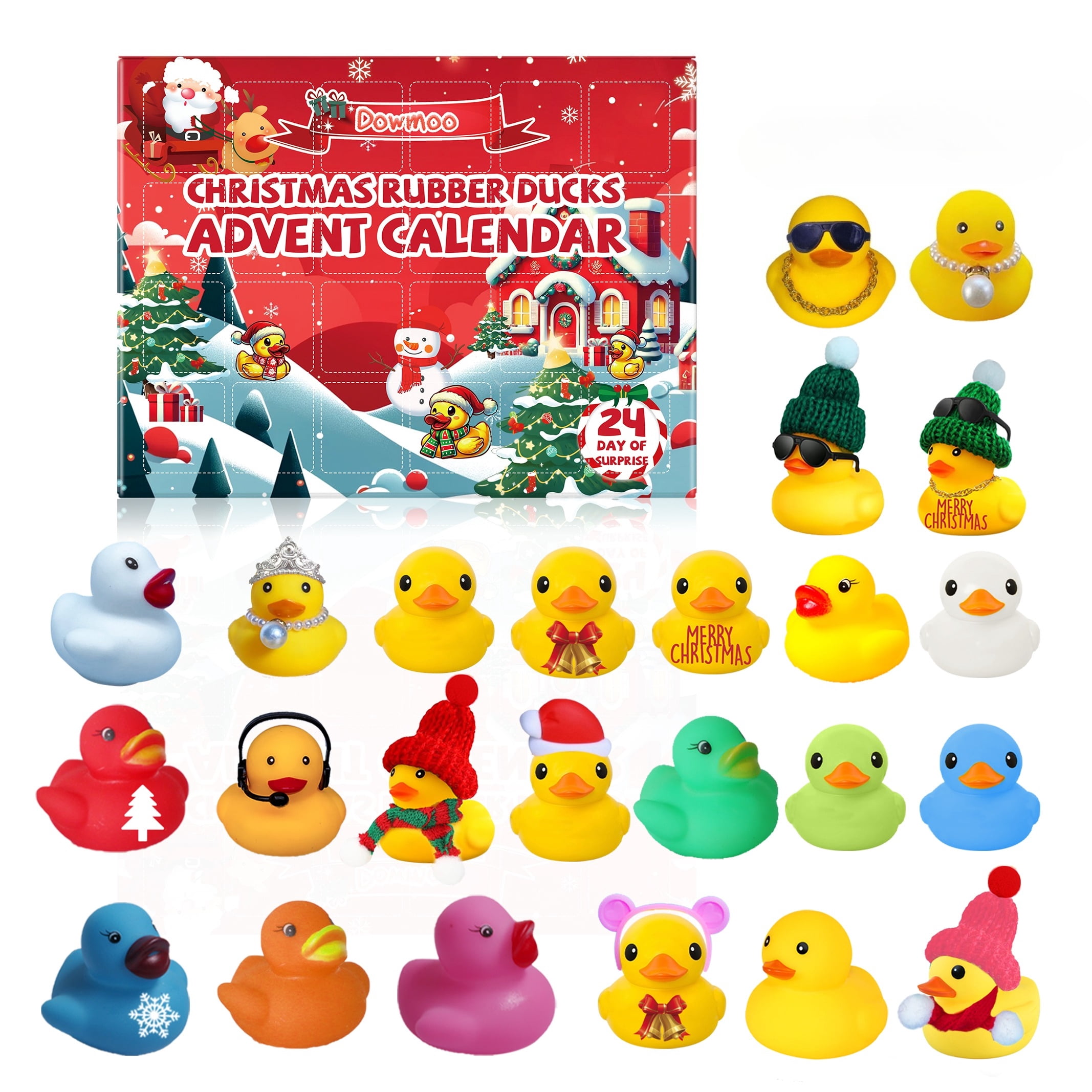 Christmas Advent Duck Decoration – Festive Rubber Duck Blind Box ...