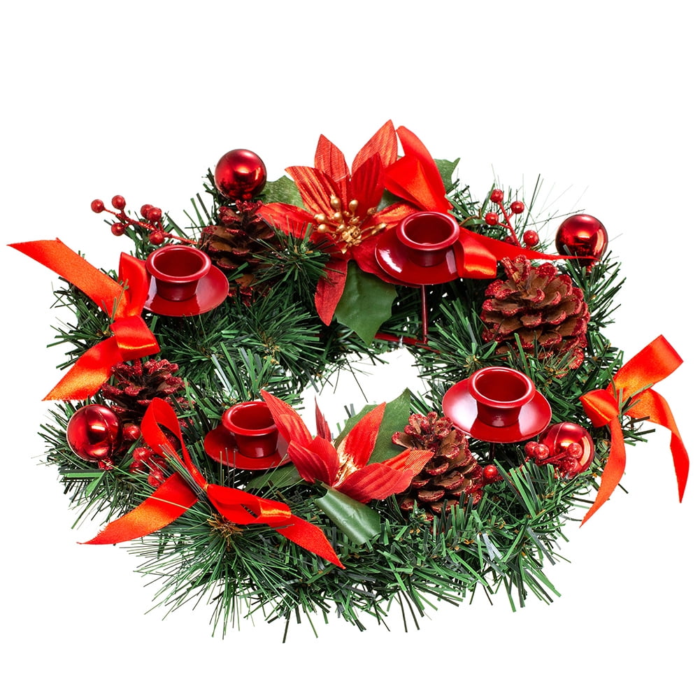 Christmas Advent Wreath - Advent Season Centerpiece Décor - Advent ...