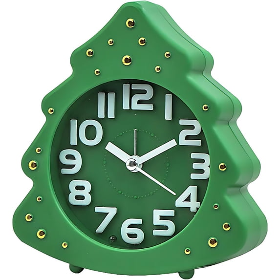 Christmas Alarm Clock with Night Light, Christmas Tree Wake Up Clock ...