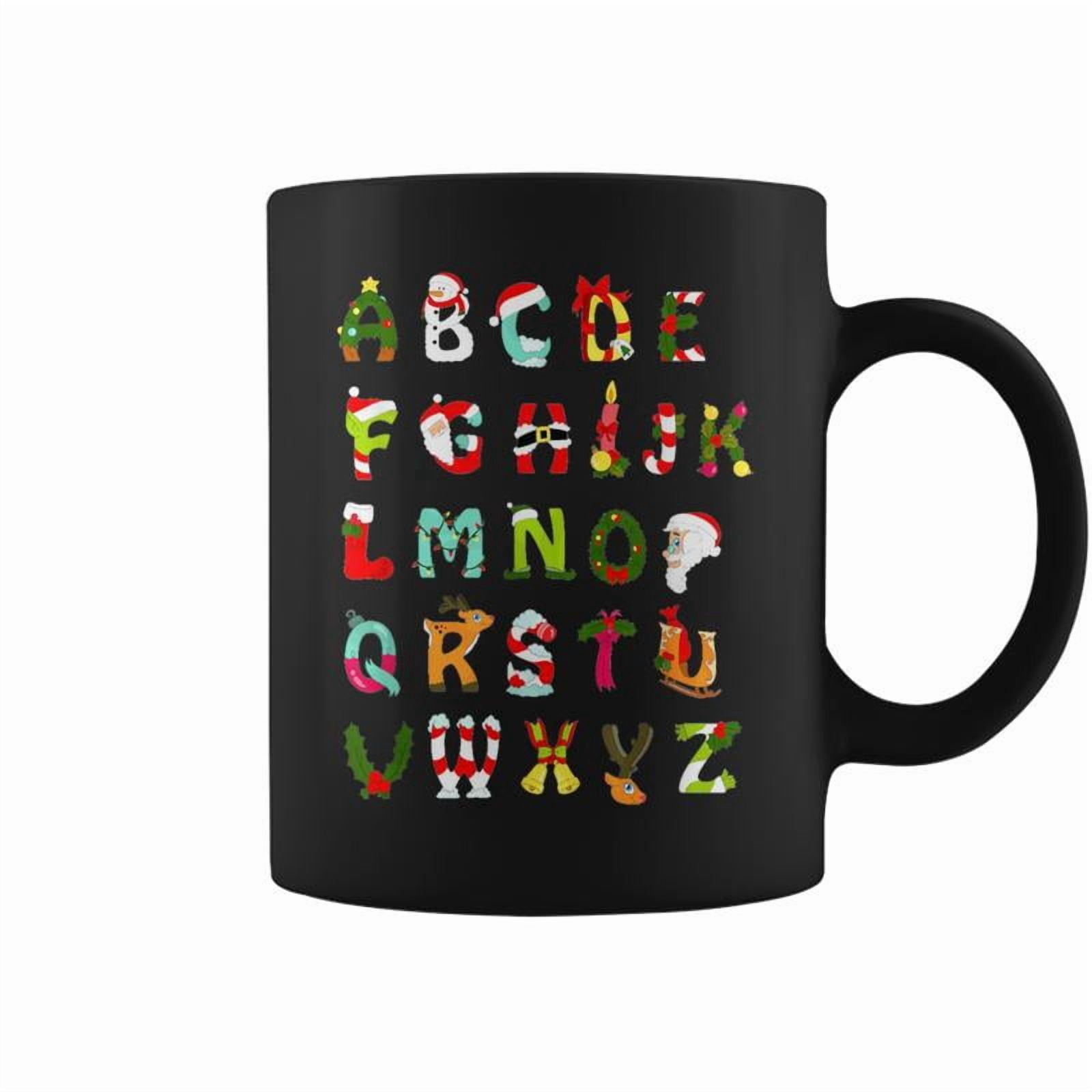 Christmas Alphabet Abc Cute Xmas Prek Teacher Women Coffee Mugs ...