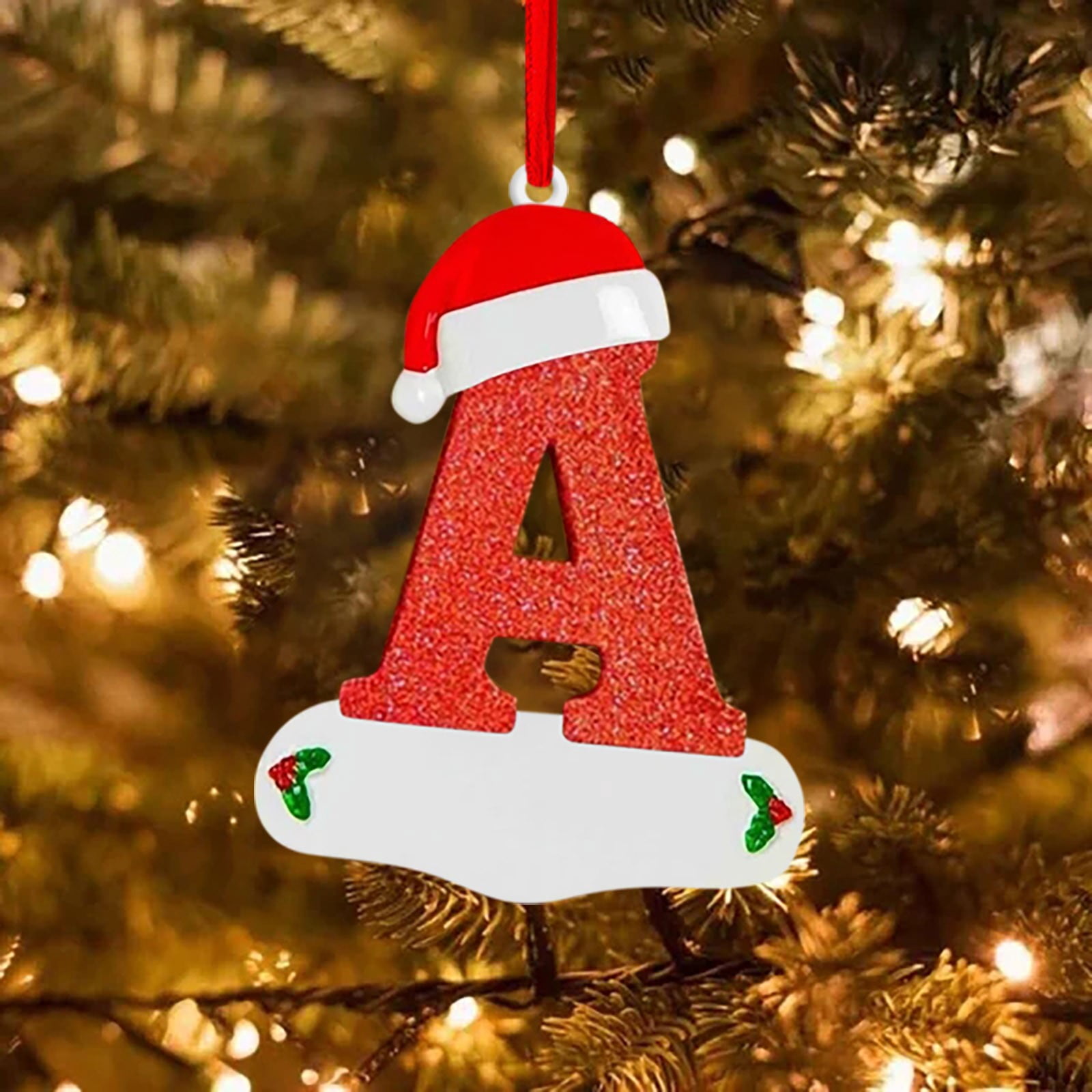 Christmas Alphabet Ornaments 26 Alphabet Personalized Ornaments ...