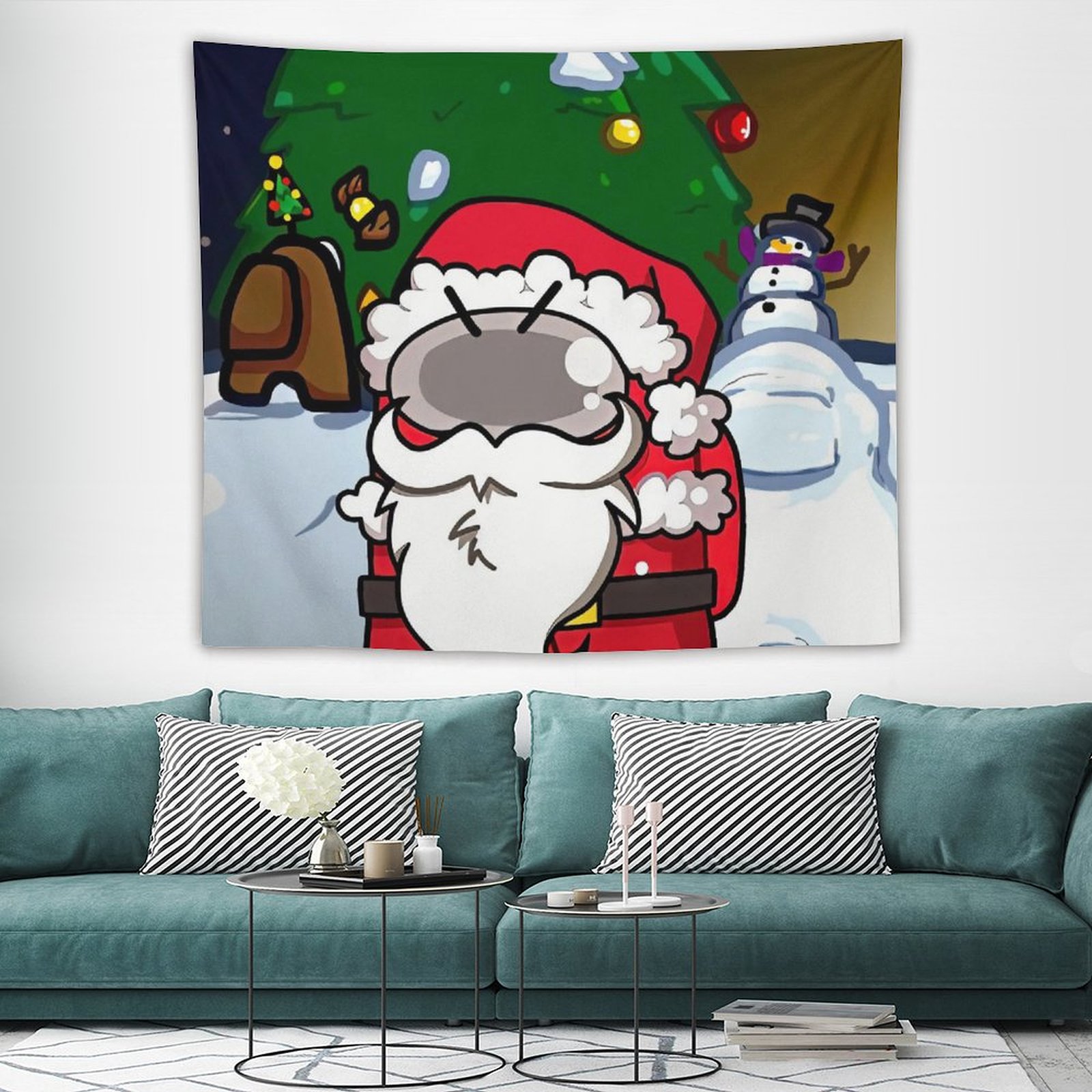 Christmas Among-Us Gaming Tapestry,Christmas Among-Us Gaming Tapestry ...