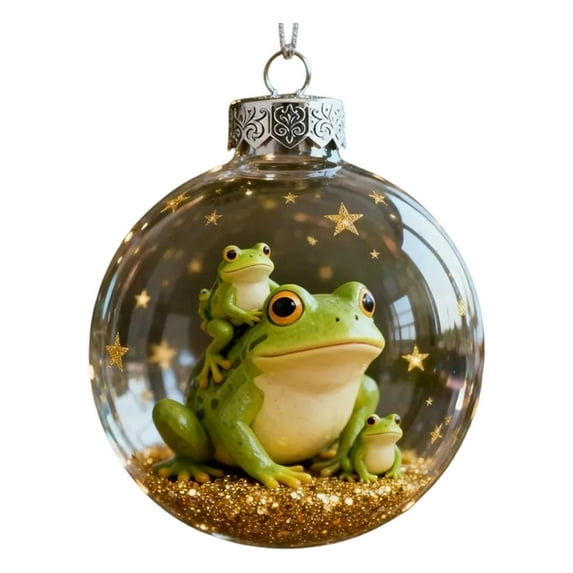 Christmas Animal Ornament Shatterproof Acrylic Sphere Pendant for ...