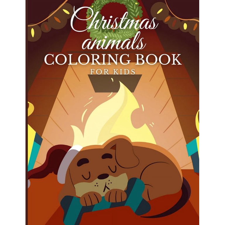 christmas animals coloring book