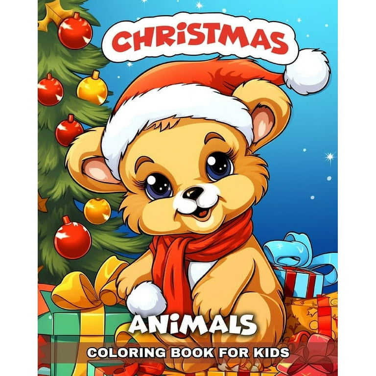 christmas teddy bear coloring pages