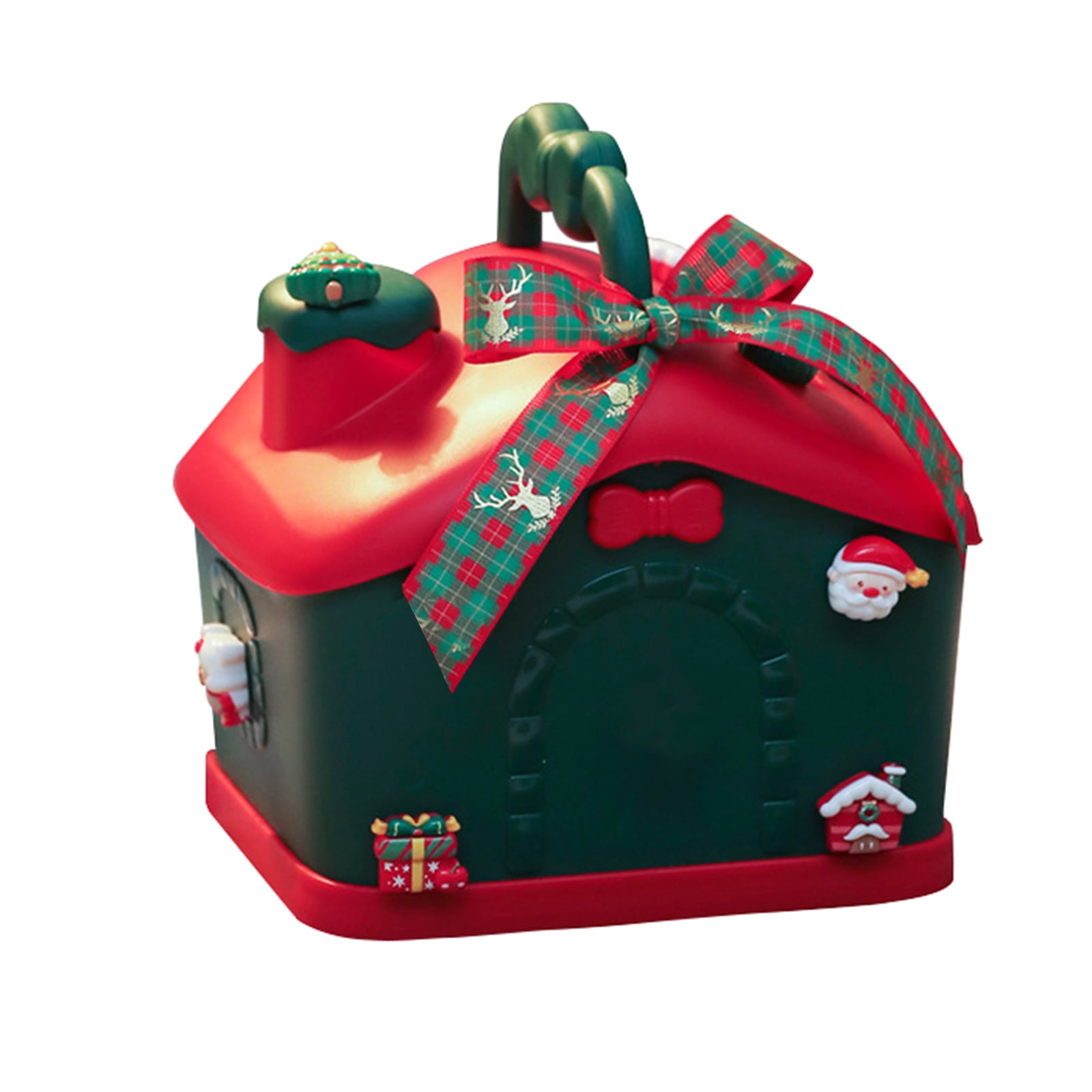 Christmas Apple Box Gift Container – 7.8" Elk Handheld Peace Fruit Box ...