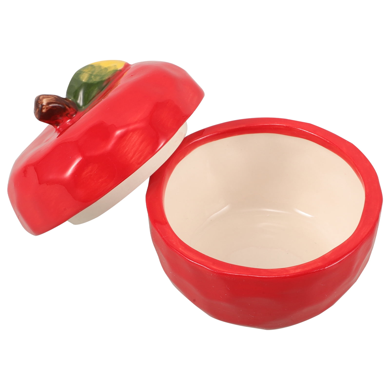 Christmas Apple Jar Cookie Jar Jars with Lid Ceramic Tea Storage Jar ...