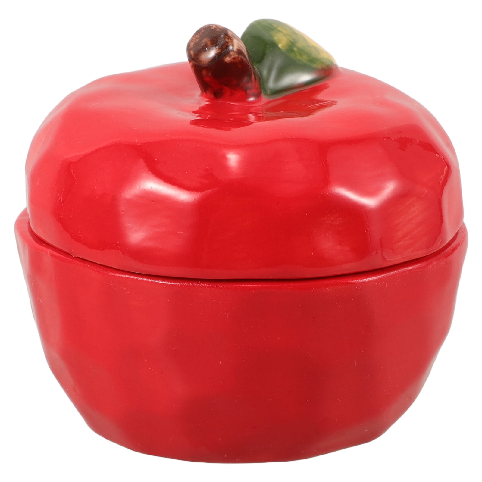 Christmas Apple Jar Jars with Lid Red Apple Container Christmas Storage ...
