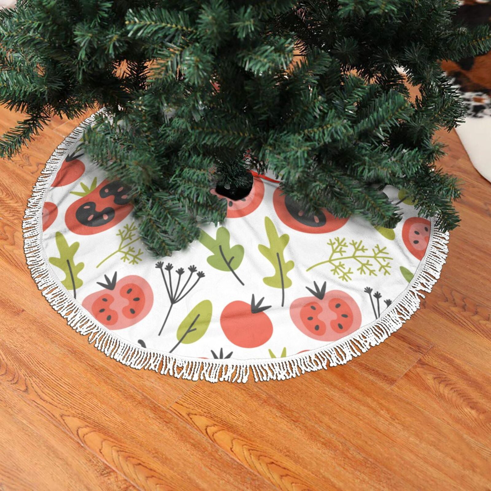 Christmas Apron - Bib Apron for Women Men, Cute Tomato Green Pepper ...