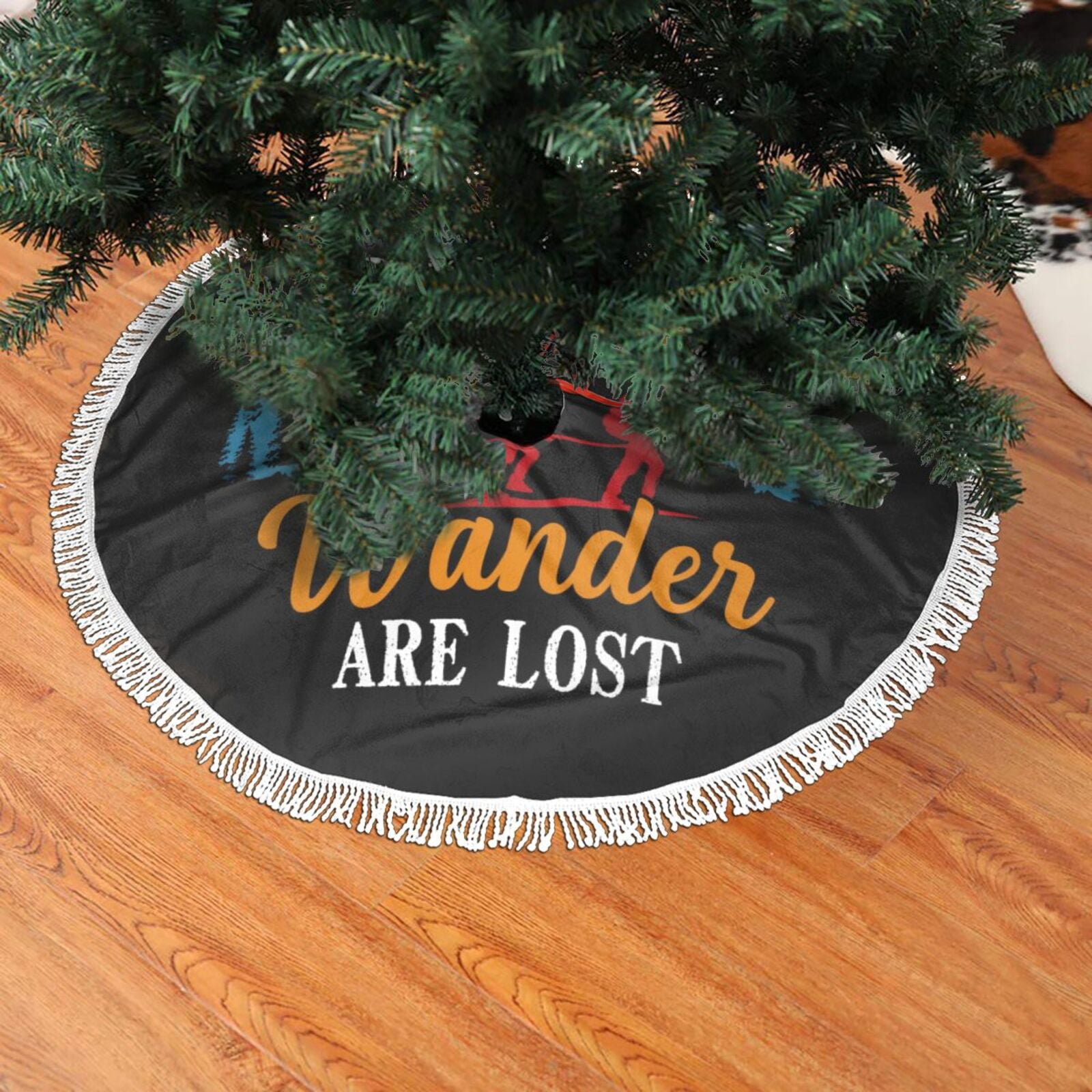 Christmas Apron - Bib Apron for Women Men, Not All Who Wander Are Lost ...