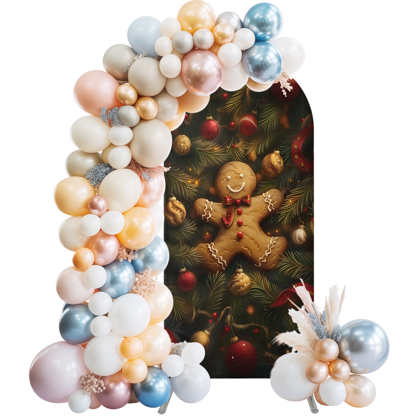 Christmas Arch Backdrop Cover 4x1.65 Ft, Spandex Wedding Arch Stand ...