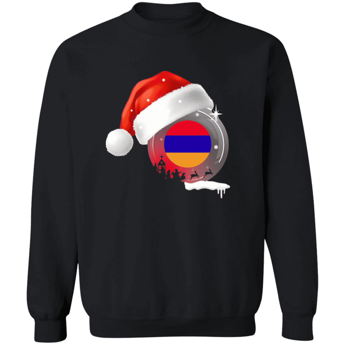Christmas Armenian Flag With Santa Hat Armenia Root Proud Souvenir ...