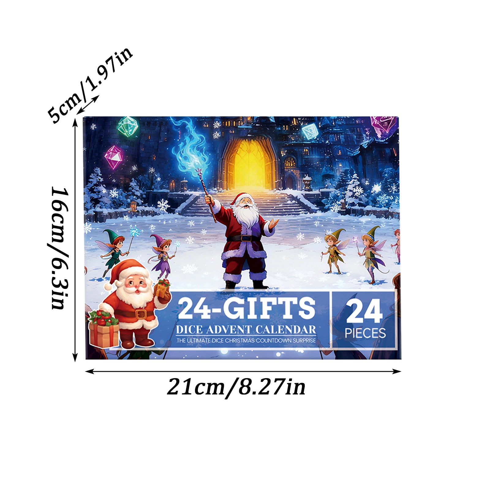 Christmas Arrival Calendar Dice Set, 24-Day Christmas Countdown Gift ...