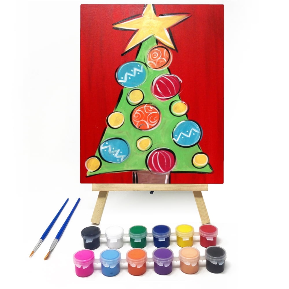 Vertall Christmas Art Paint Kit - Christmas Tree Design - Walmart.com