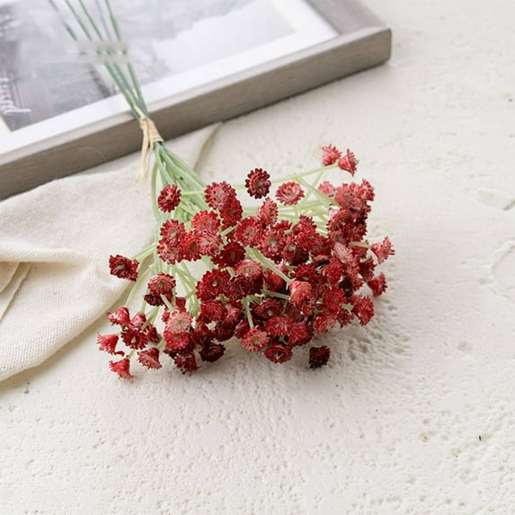 Christmas Artificial Flowers Starlight Soft Glue Starry Artificial ...