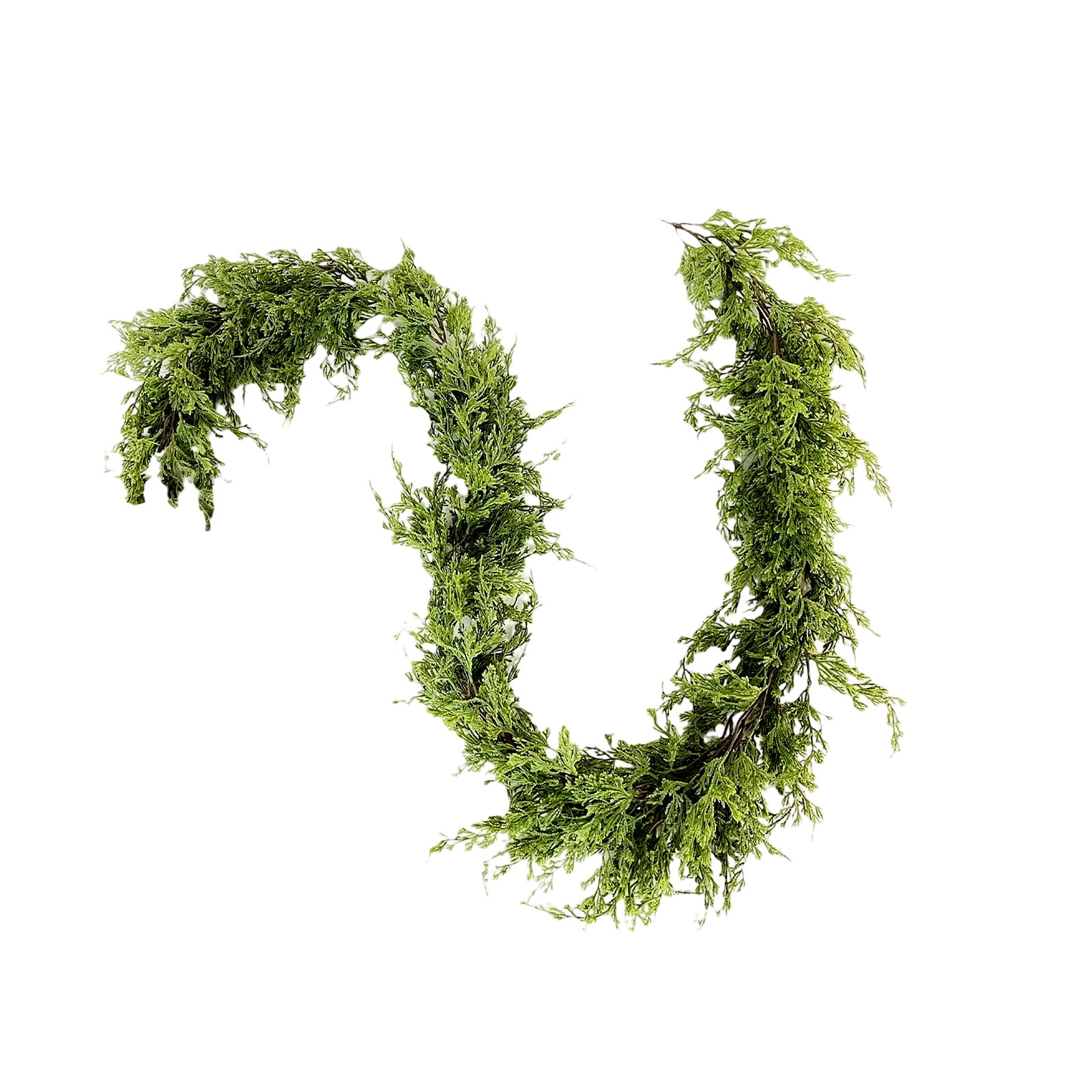 6 Ft Christmas Winter Juniper Garland - Artificial Greenery Garland ...