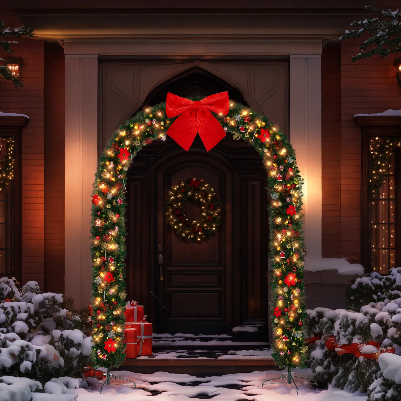 Artificial Christmas Tree Archway , Realistic PVC Frame for Indoor ...