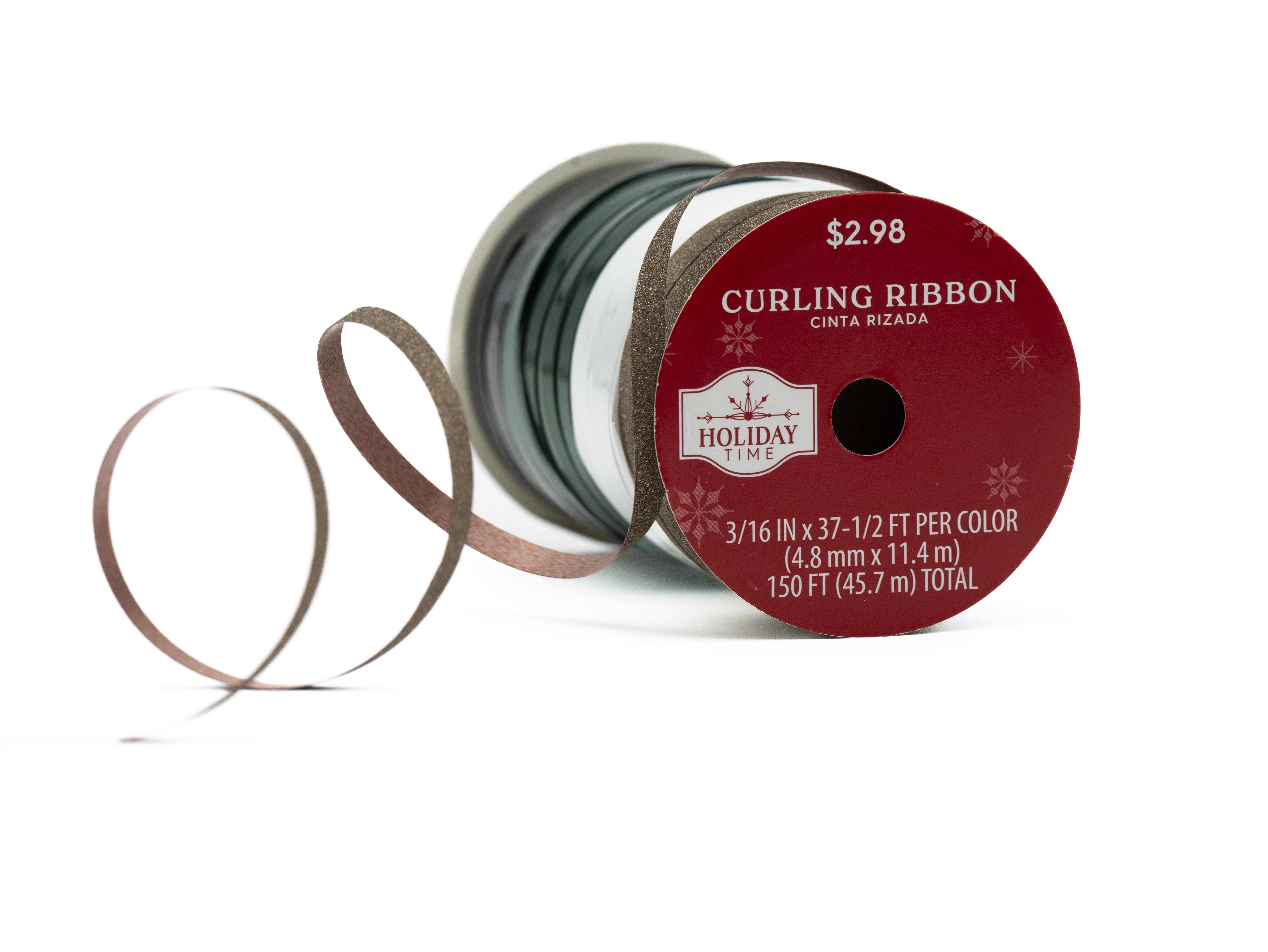 Christmas Assorted Curling Ribbons, 4 Count, 37.5 ft Each, by Holiday ...