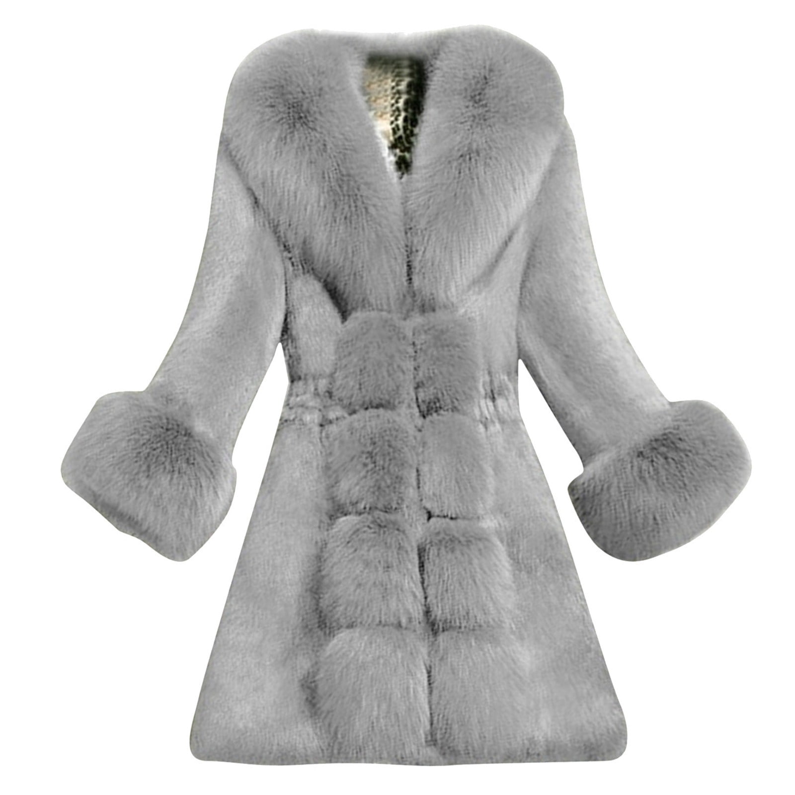 Christmas Autumn Winter Jacket Mid Long Coat Winter Warm Thick Soft ...