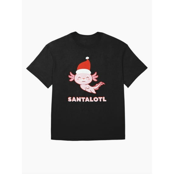 Christmas Axolotl Father Christmaslotl Cute Kawaii Father Christmas Hat ...