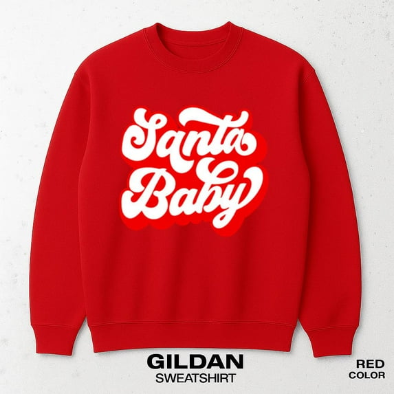 Christmas Baby Cute Holiday Festive Retro Seasonal Graphic Art Fun ...