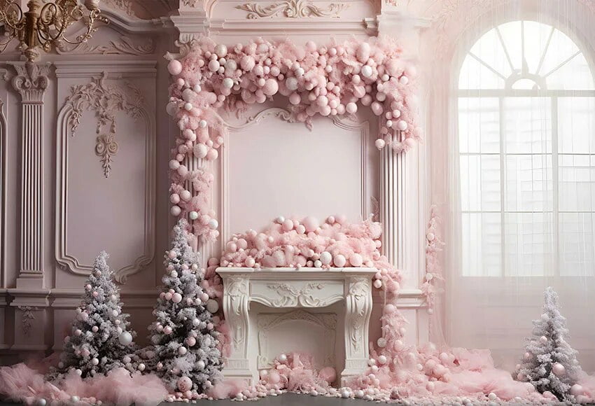 Christmas Backdrop Photography Background Winter Snowy Windows Xmas