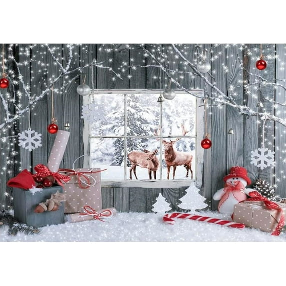 Christmas Backdrop Winter Scene Winter Landscape Forest Ice and Snow ...