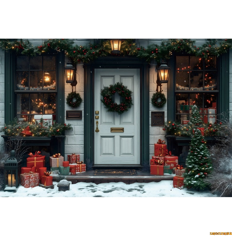 Christmas Backdrop for Photography Gifts Store Snow Winter Kids Family ...