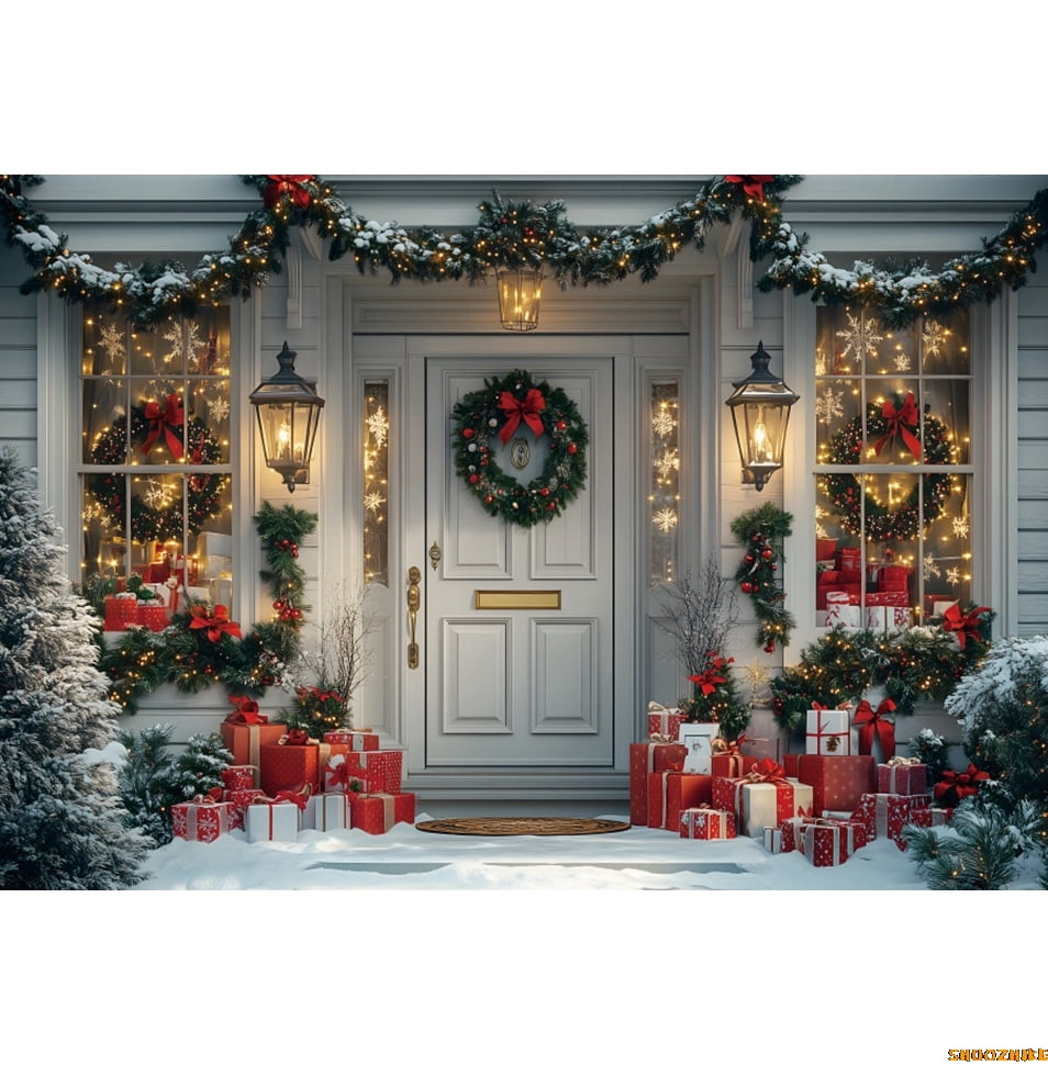 Christmas Backdrop for Photography Gifts Store Snow Winter Kids Family ...