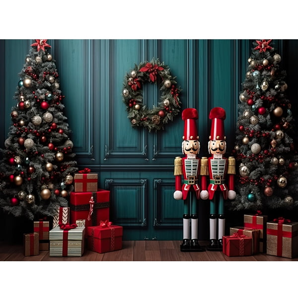 Christmas Backdrops Santa Toy Soldiers r Family Kids Portrait ...