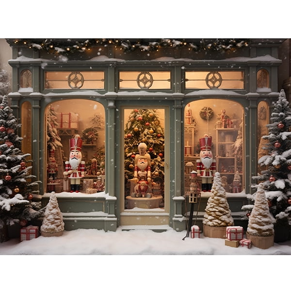 Christmas Backdrops Santa Toy Soldiers r Family Kids Portrait ...