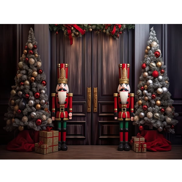 Christmas Backdrops Santa Toy Soldiers r Family Kids Portrait ...