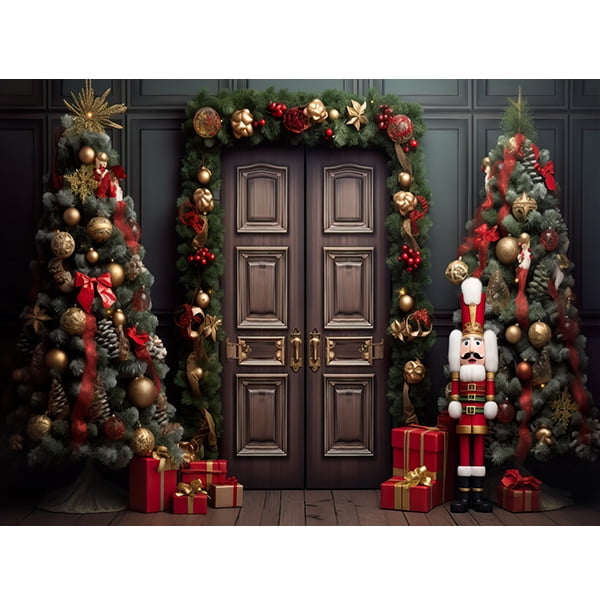 Christmas Backdrops Santa Toy Soldiers r Family Kids Portrait ...