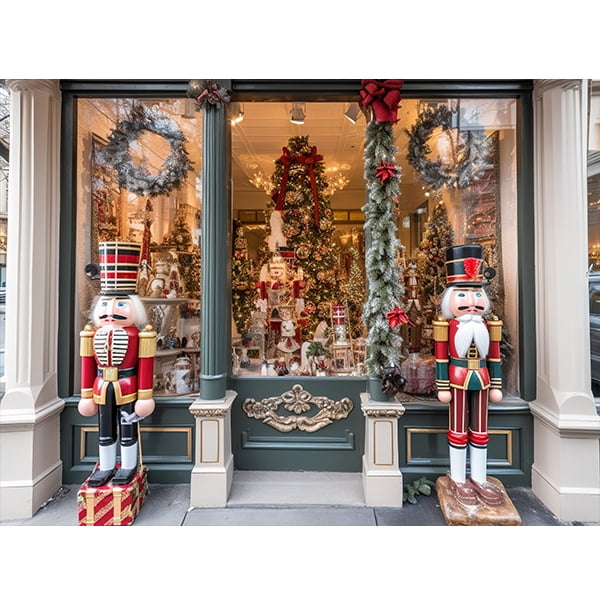 Christmas Backdrops Santa Toy Soldiers r Family Kids Portrait ...