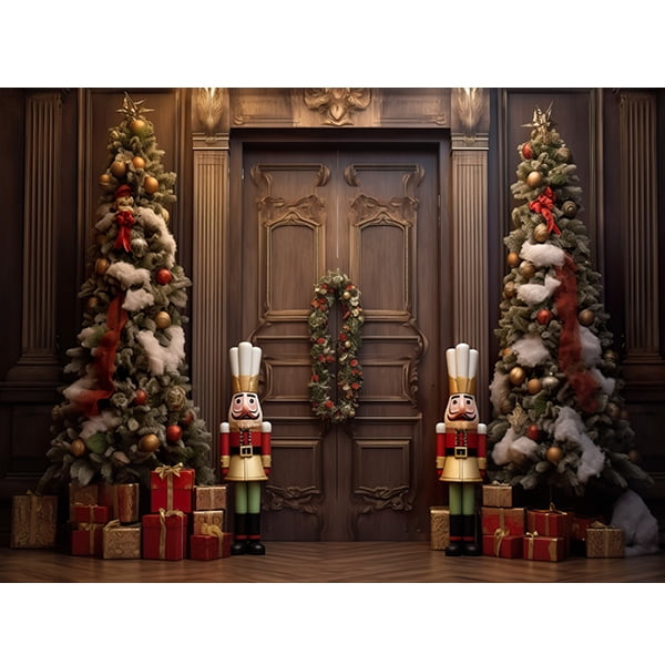 Christmas Backdrops Santa Toy Soldiers r Family Kids Portrait ...