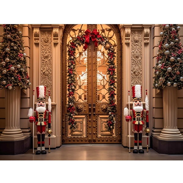 Christmas Backdrops Santa Toy Soldiers r Family Kids Portrait ...