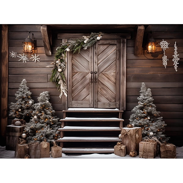 Christmas Backdrops Xmas Tree Gifts Winter Snow Family Party r Photography Background for ...