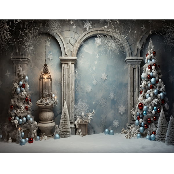 Christmas Backdrops Xmas Tree Gifts Winter Snow Family Party r Photography Background for ...