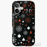 Christmas Background Ho Ho Ho Lettering iPhone Case 17 to 11 Pro Max ...