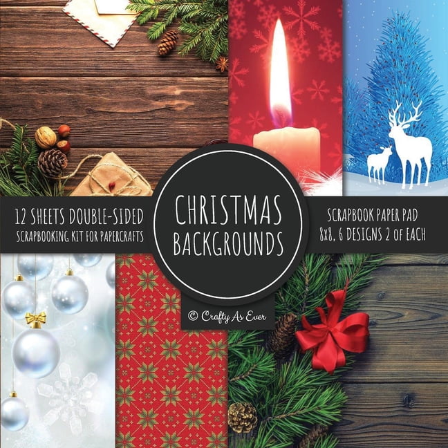 Christmas Backgrounds Scrapbook Paper Pad 8x8 Scrapbooking Kit for ...