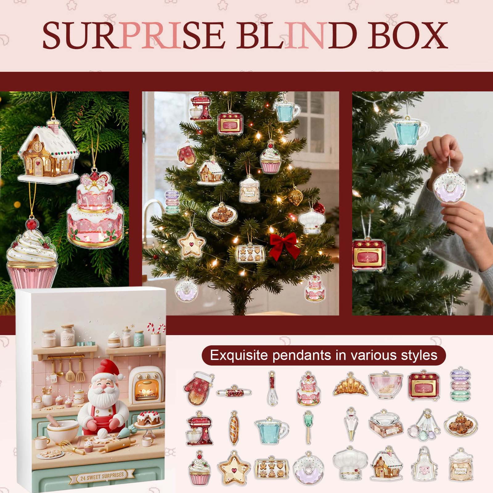Christmas Baking & Dessert Surprise Blind Box, 24 Days Exquisite ...