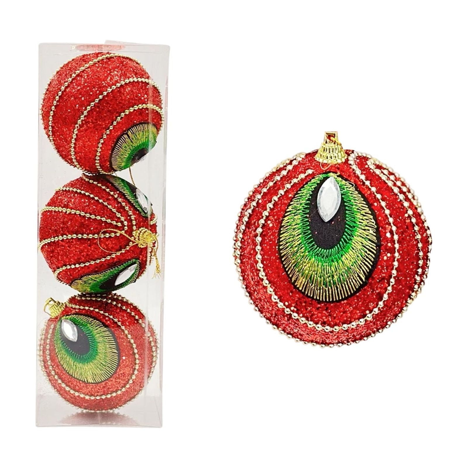 Christmas Ball Ornament Holiday Decor Festive Hanging Pendant Set for ...