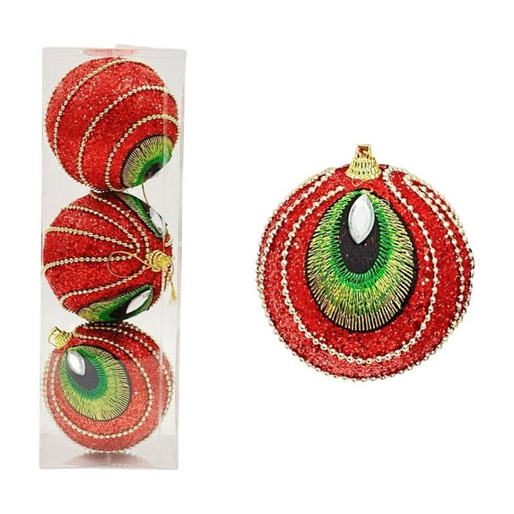 Christmas Ball Ornament Holiday Decor Festive Hanging Pendant Set for ...